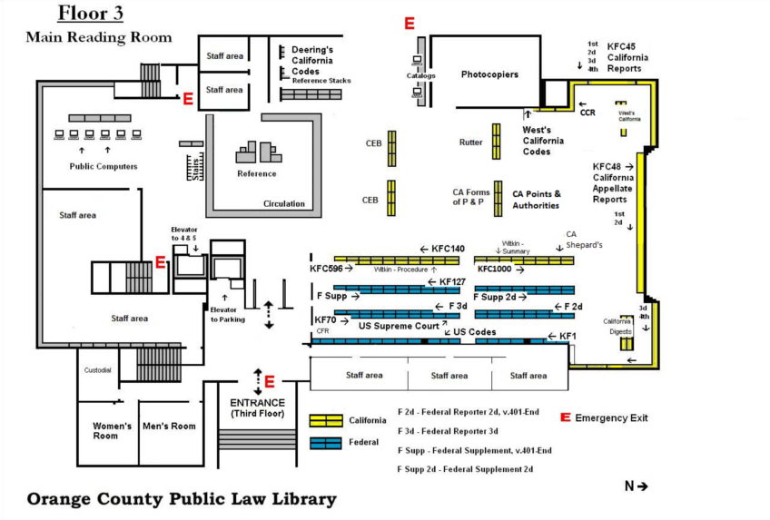 Floor Plans – Orange County Public Law Library